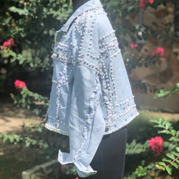 Jackets & Coats | Last One Pearl Denim Jacket | Poshmark